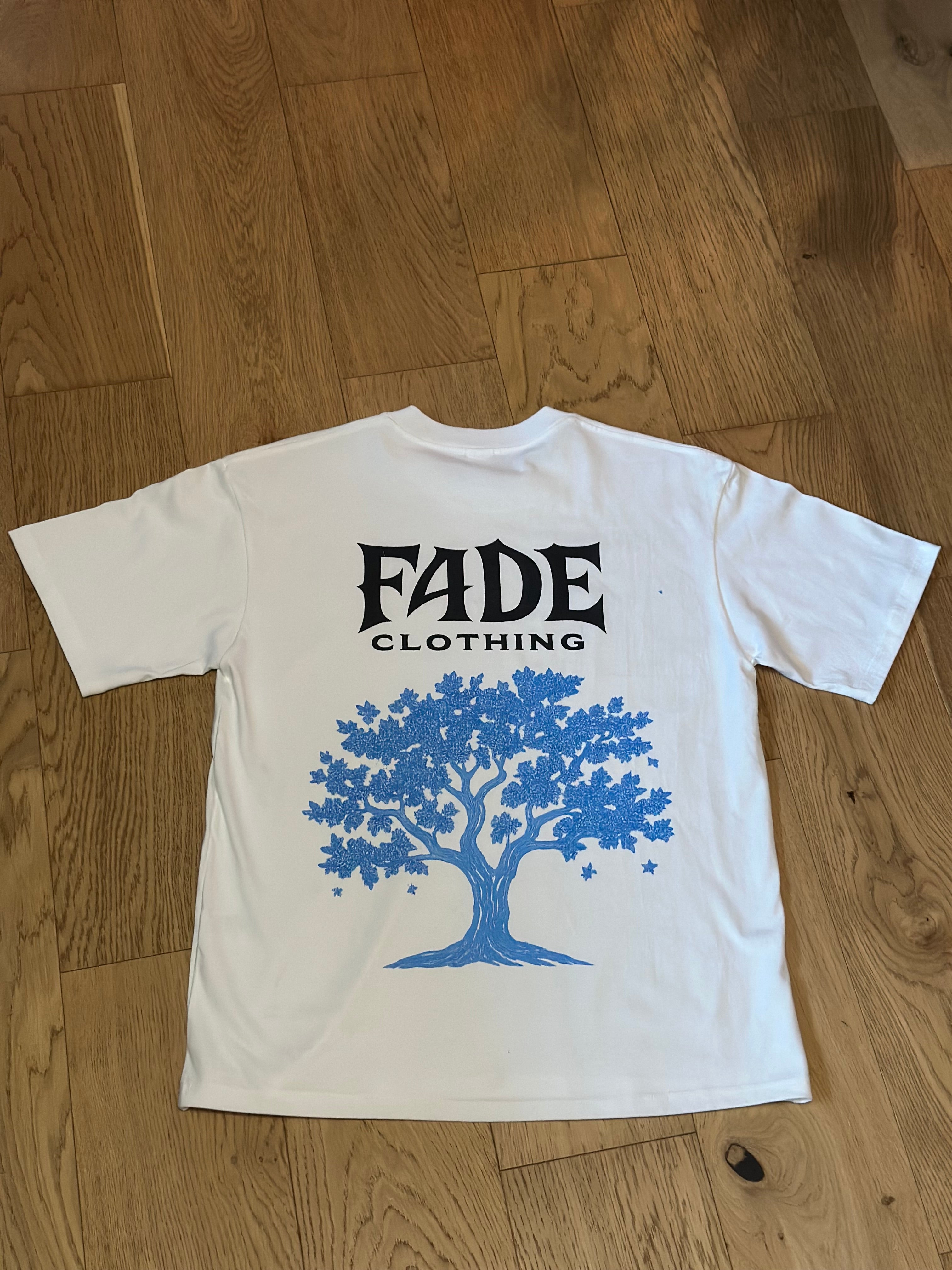F4DE (White-Blue) T-Shirt – F4DE Clothing
